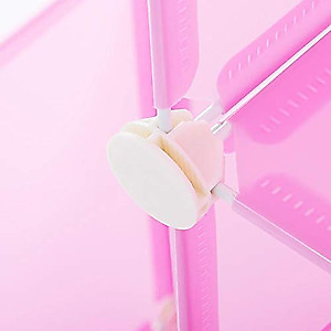 UUYYEO 20 Pieces Plastic Wire Cube Connectors Wire Grid Cube Connectors for Modular Closet Storage Organizer and Wire Grid Cube Storage Shelving White