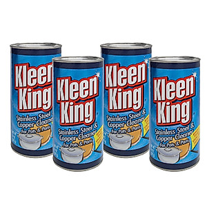 Kleen King 4 Pk, Stailess Steel & Copper Cleaner for Pots & Pans, 14 Oz