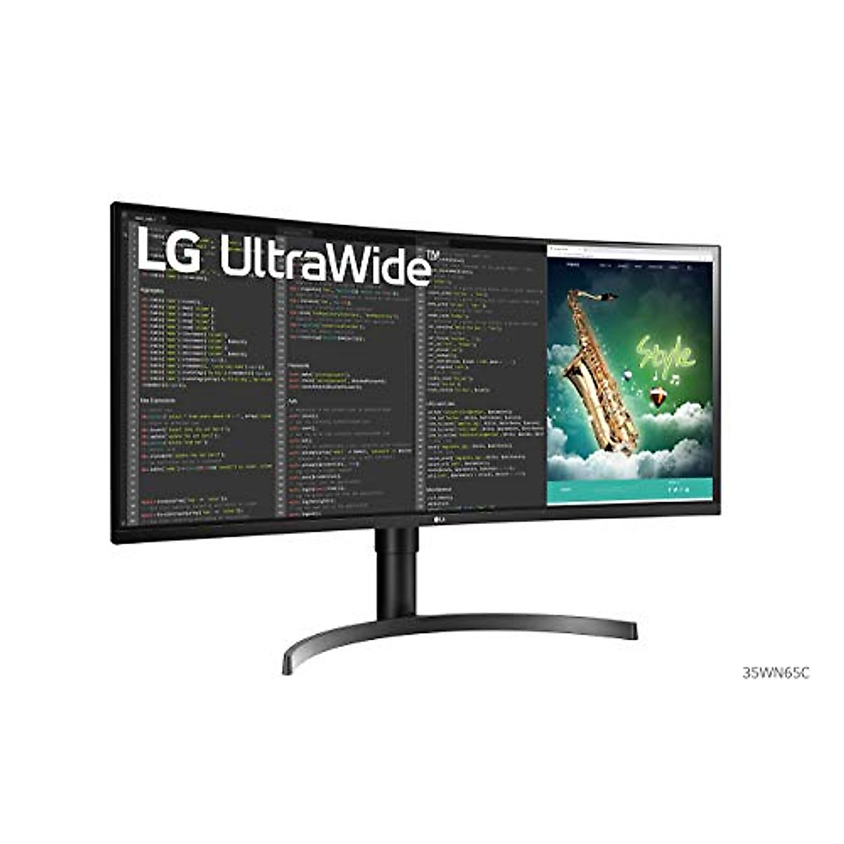 LG 35WN65C-B 35-inch-inch Curved UltraWide QHD HDR Monitor with FreeSync (Renewed)