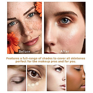 TLM Colour Changing Foundation, Flawless Color Changing Foundation Makeup Base Moisturizing Liquid Foundation for Women Girls SPF15, Sunscreen, Non-greasy, Non-marking, Long lasting(2Pack)