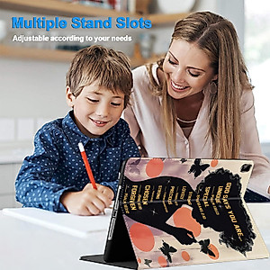 Case for iPad 10.2 Case 2021 iPad 9th Gen / 2020 iPad 8th Gen / 2019 iPad 7th Gen Case, Durable Shockproof Protective Cover for 10.2"，African American Black Woman Butterfly