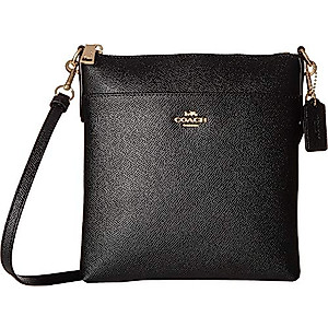 COACH Crossgrain Leather Kitt Black/Gold One Size