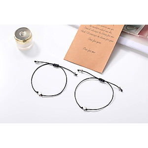 morniface Pinky Pomise Distance Matching Heart Bracelets for Best Friends Couple Family Women Mens (heart Bracelet)