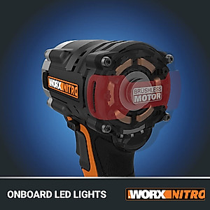 WORX Nitro WX272L 20V Power Share 1/2" Cordless Impact Wrench with Brushless Motor