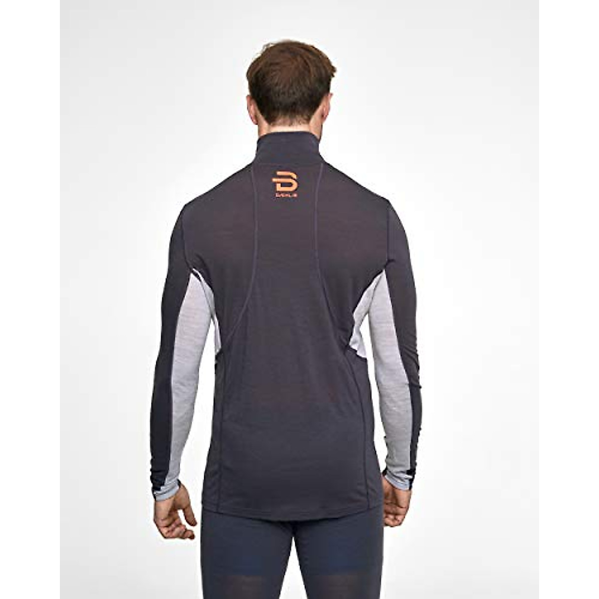 B DÆHLIE Daehlie Men's Training Wool Half Zip Baselayer - Merino Wool Blend Athletic Pullover, Nine Iron, Small