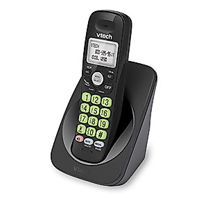 VTech VG101-11 DECT 6.0 Cordless Phone for Home, Blue-White Backlit Display & Big Buttons, Full Duplex Speakerphone, Caller ID/Call Waiting, Easy Wall Mount, Reliable 1000 ft Range (Black)