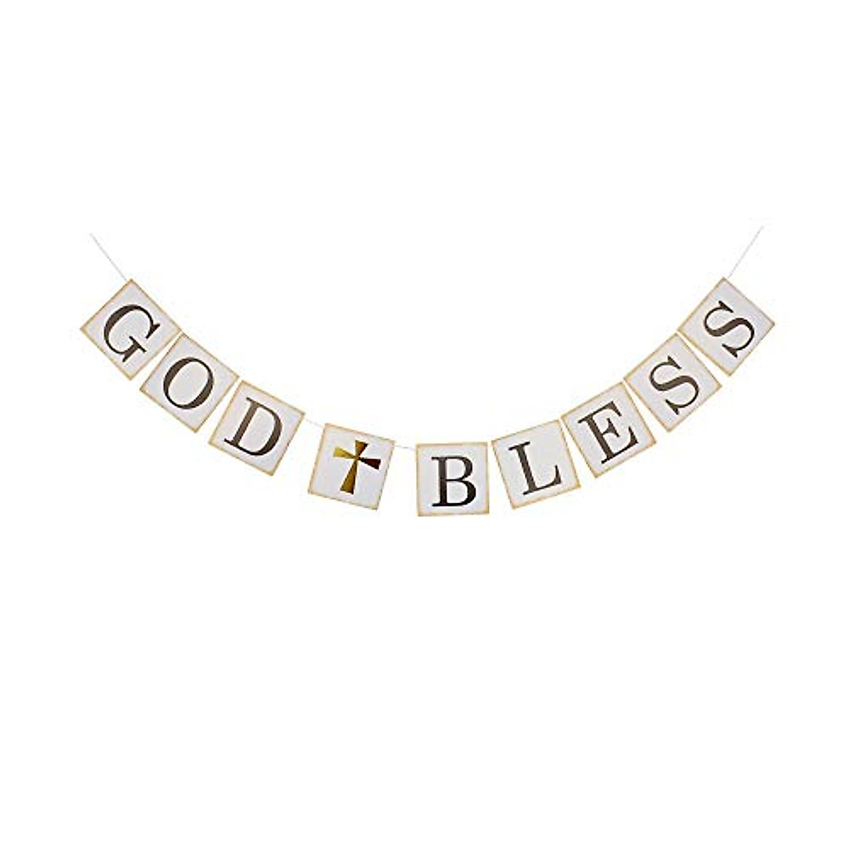 God Bless Banner, Decors for Christening, Baptism, Baby Shower or First Communion