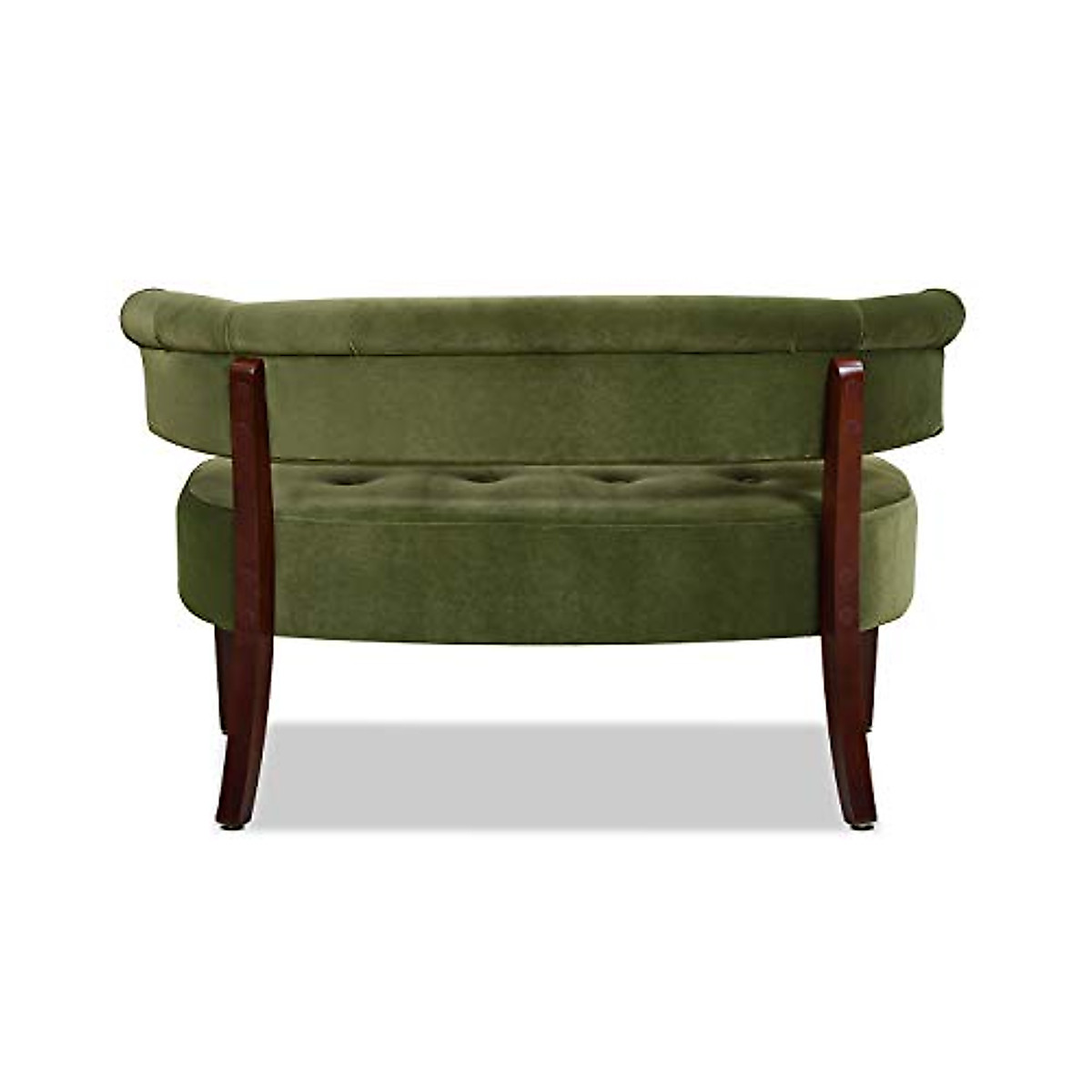Jennifer Taylor Home Celia Love Seats, Olive Green Performance Velvet