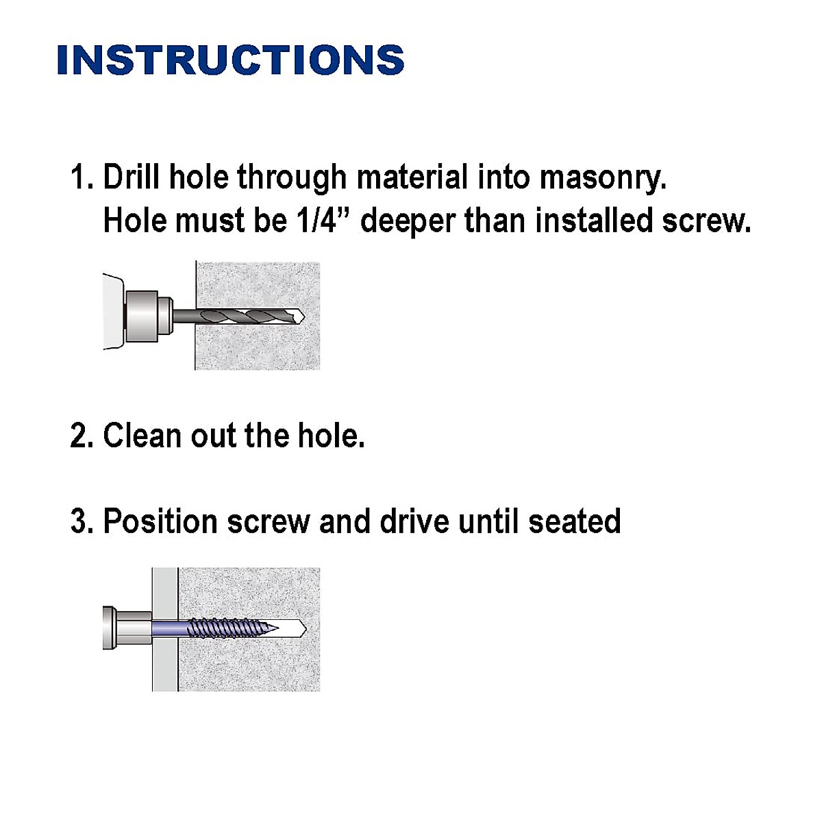 5/32-Inch Carbide-Tipped Masonry Drill Bit for Concrete, Block, Brick, Pack of 6