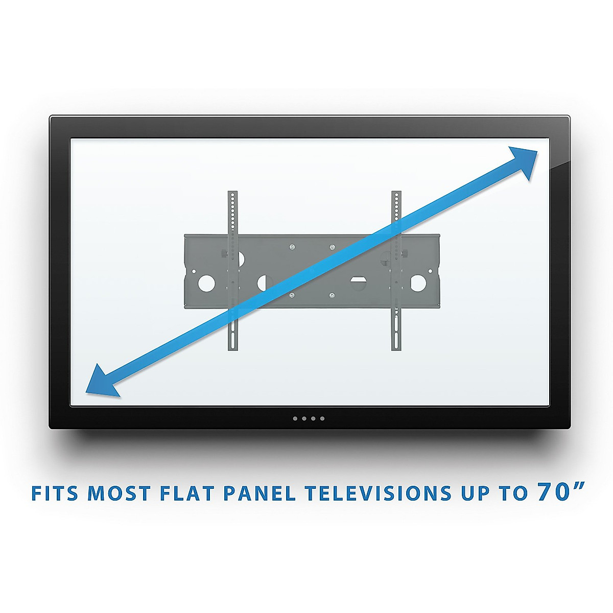 Mount-It! Long Arm TV Wall Mount with 26 Inch Extension, Swing Out Full Motion Design for Corner Installation, Fits 40 50, 55, 60, 65, 70 Inch Flat Screen TVs, 220 Lb Capacity