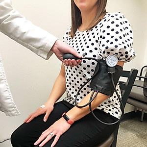 HCS Extra Large Blood Pressure Cuff Manual - Aneroid Sphygmomanometer, X Large Adult - Medical, Home, Elderly Care - BP Cuff Manual - XL Blood Pressure Cuff Arm Monitor w/Carrying Case