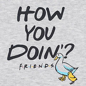 FRIENDS Baby Boys 3 Pack Short Sleeve Bodysuit Grey/Black/White 0-3 Months