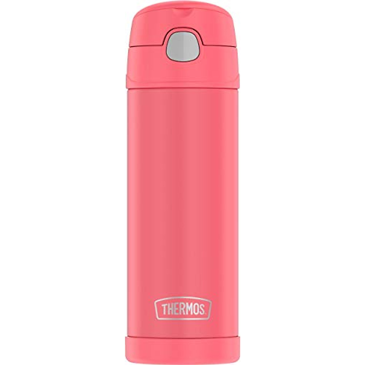 THERMOS FUNTAINER 16 Ounce Stainless Steel Bottle, Coral