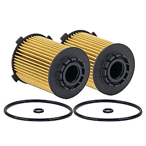 Pair Set Of 2 Engine Motor Oil Filters For Volvo S60 Cross Country S80 S90 V60 V90 XC40 XC60 XC70 XC90 2.0L L4 DOHC 16 Valve FI DI Automatic