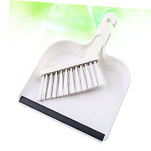 Hoement Mini Broom Mini Broom Cleaning Brush Set Broom Dustpan Computers Cleaning Brush Computer Brush White Hangable Mini Brush Pc Set Mini Dustpan