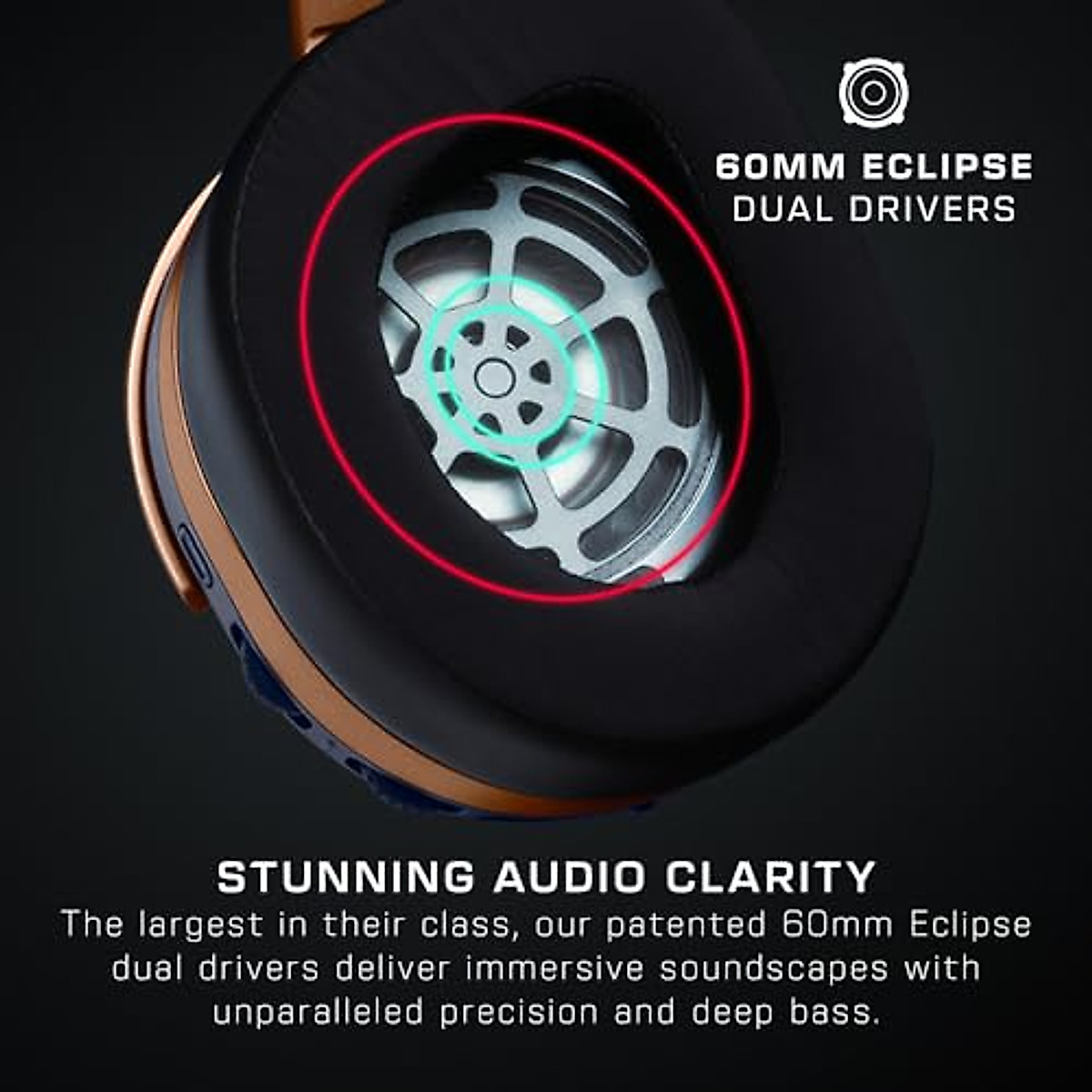 Turtle Beach Stealth 700 Gen 3 Wireless Multiplatform Amplified Gaming Headset for Xbox Series X|S, Xbox One, PC, PS5, Mobile – 60mm Drivers, AI Noise-Cancelling Mic, Bluetooth, 80-Hr Battery – Cobalt