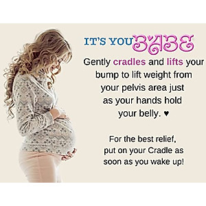 It's You Babe Best Cradle-Medium | Medical Grade Adjustable Prenatal Cradle | Maternity Baby Belly Band Support Belt | Award Winning, Medium