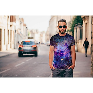 KYKU Galaxy T Shirt Universe T-Shirt Space T Shirts for Men Nebula Tshirts 3D Tee (XXX-Large)