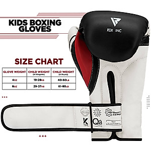 RDX Kids Punching Bag 2FT with Punch Gloves, Heavy Filled Boxing Set, Non Tear Maya Hide Leather Junior Hanging Bag, Kickboxing MMA Grappling Muay Thai Taekwondo Karate BJJ Workout Training