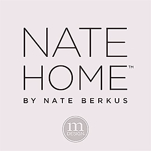Nate Home by Nate Berkus Lightweight 100% Cotton Basket Weave Two-Tone Blanket | Breathable, All-Season Throw, Decoration for Bedding from mDesign - Full/Queen, Sandstone (Taupe)