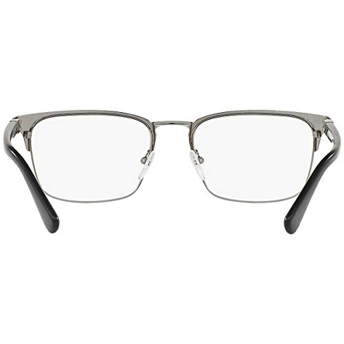 Prada Heritage PR 54TV 1BO1O1 Matte Black Metal Rectangle Eyeglasses 55mm