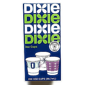 Dixie Bathroom Cups, 3 oz 200 ea, Assorted designs
