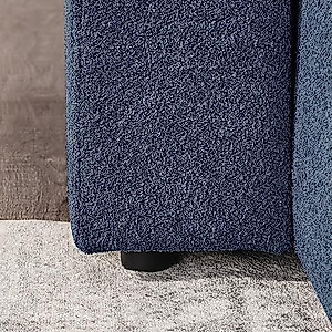 L-Shaped Comfy Cute Sectional Sofa Couch DIY Combination w/3 Single Seats and Movable Ottoman, Modern Convertible Modular Sofa&Couch Cloud Deep Seater Sofá