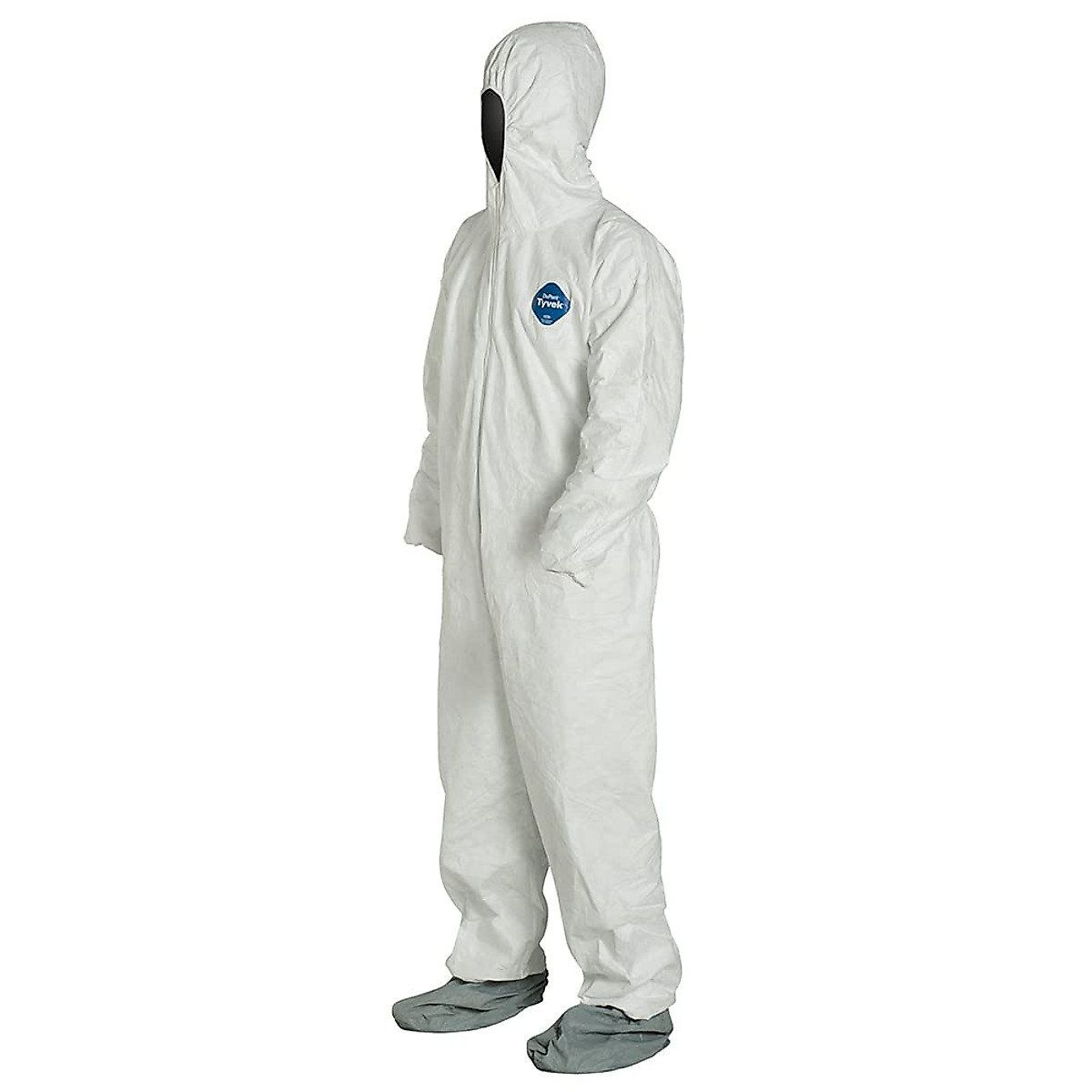 DuPont Industrial & Scientific 1414 Large TY122S Large EACH Disposable Elastic Wrist, Bootie and Hood Tyvek Coverall Suit 1414 White