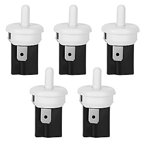 5Pcs Refrigerator Door Light Switch Momentary Open Normal Closed PBS‑35, 3A 250V AC Refrigerator Door Light Switch