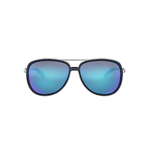 Oakley OO4129 Split Time Sunglasses+ Vision Group Accessories Bundle (Navy/Prizm Sapphr Iridium Polarized (412907))