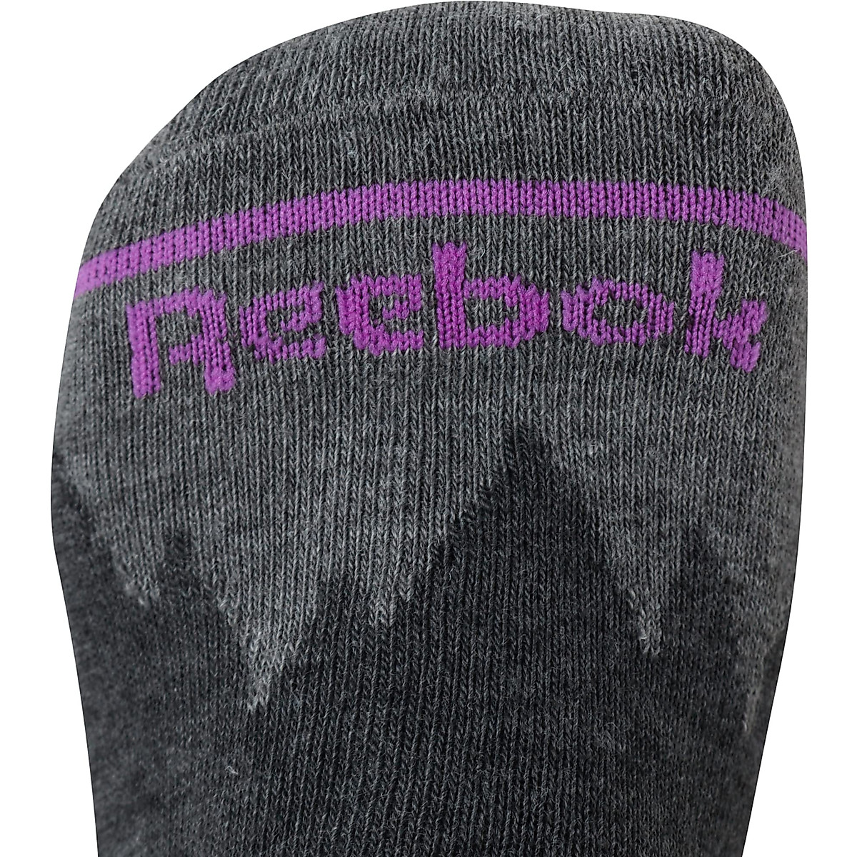 Reebok Women's Athletic Socks - Performance Low Cut Socks (6 Pack), Size 4-10, Black Marl