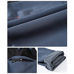 Gopune Women's Outdoor Waterproof Windproof Fleece Slim Cargo Snow Ski Hiking Pants (Grey,M)