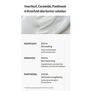 ANUA Heartleaf 70 Intense Calming Cream with Ceramide, Panthenol, Heartleaf extract, Korean Skin care - (50ml /1.69Fl. Oz)