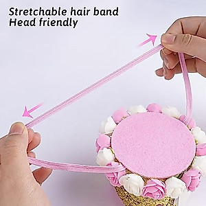 Haomaomao Baby Birthday Crown, Girls Party Hat Princess Gold Flower Tiara Photo Props Decorations Birthday Gifts (1st Birthday Crown)