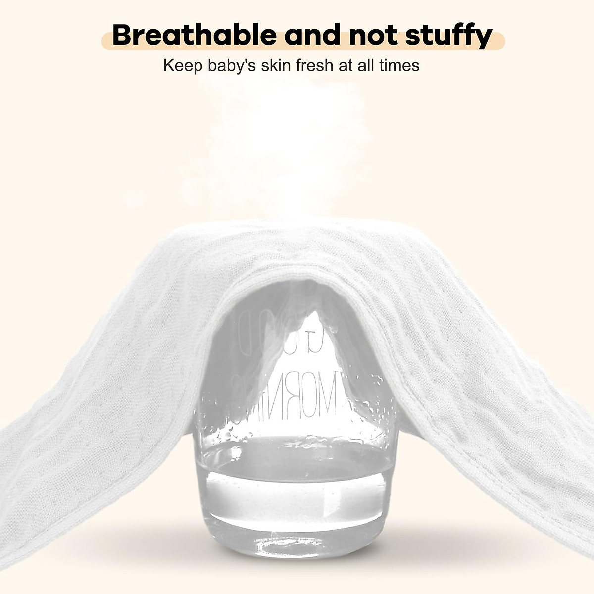 Maliton Muslin Burp Cloths for Baby Boy Girl, 4 Pack Extra Soft Large 20''x10'' 100% Cotton Burp Cloths, Absorbent 6 Layers Baby Spit Up Rags, Newborn Baby Essentials(Spring Color, Pack of 4)