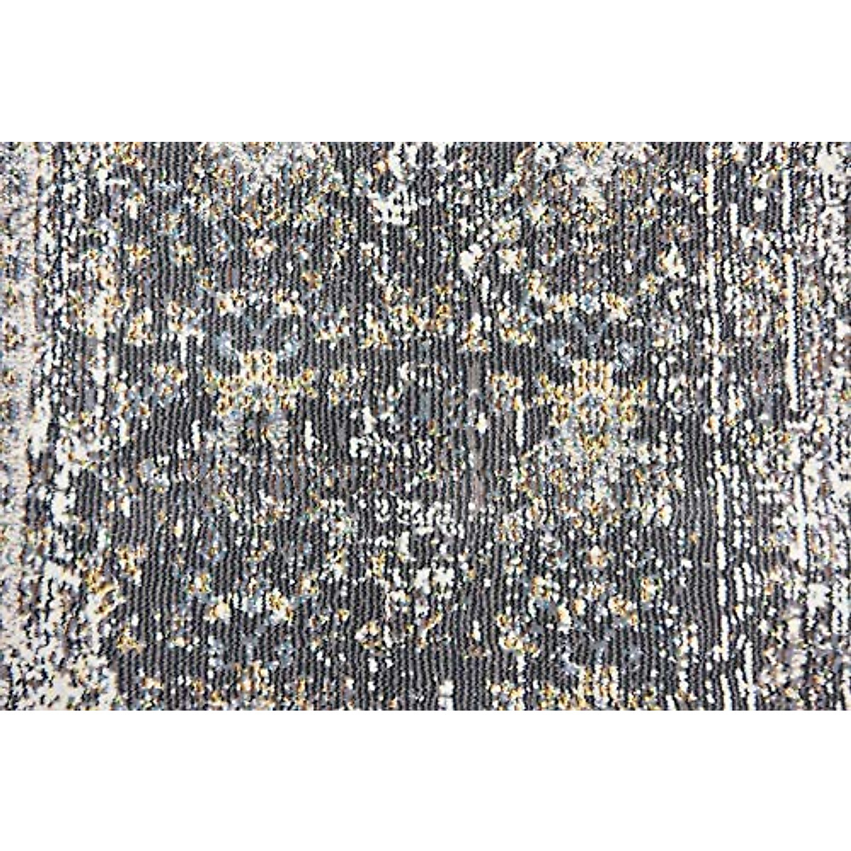 Unique Loom Baracoa Collection Area Rug - La Cabana (2' 2" x 6' 1" Runner, Fume Gray/ Brown)