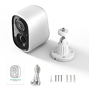 GMK [2023 Upgraded Version] Security Cameras Wireless Outdoor 1080P Battery Powered WiFi Cameras Color Night Vision 2-Way Audio AI Motion Detection for Home Security with Cloud/SD IP65 Weatherproof