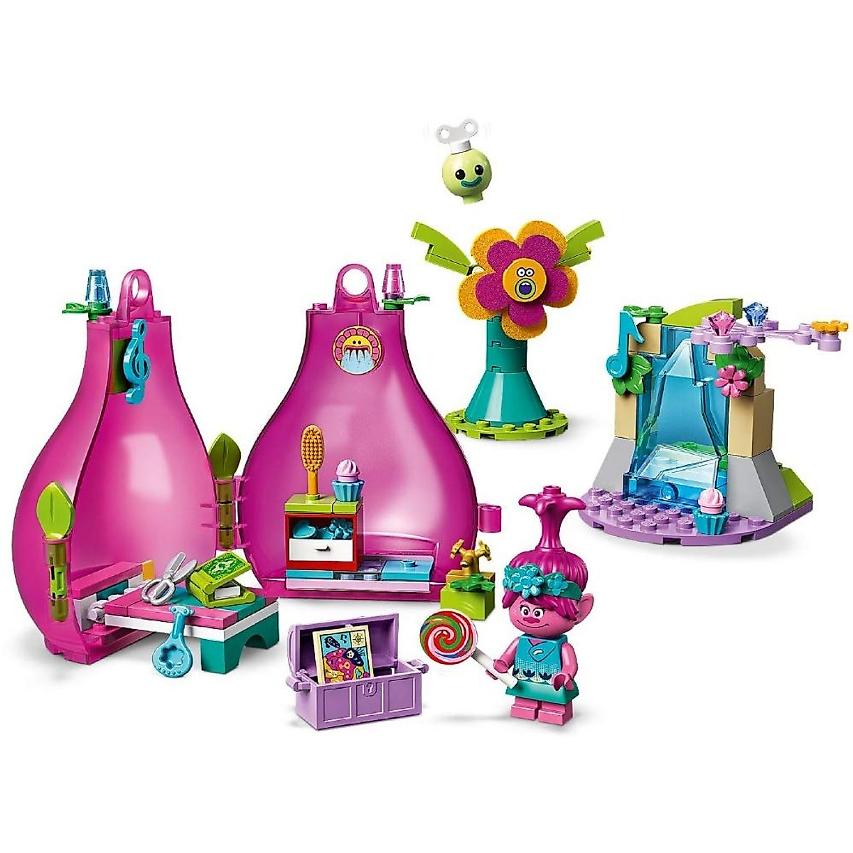 LEGO Trolls World Tour Poppy's Pod 41251 Trolls Playhouse Building Kit with Poppy Troll Minifigure (103 Pieces)