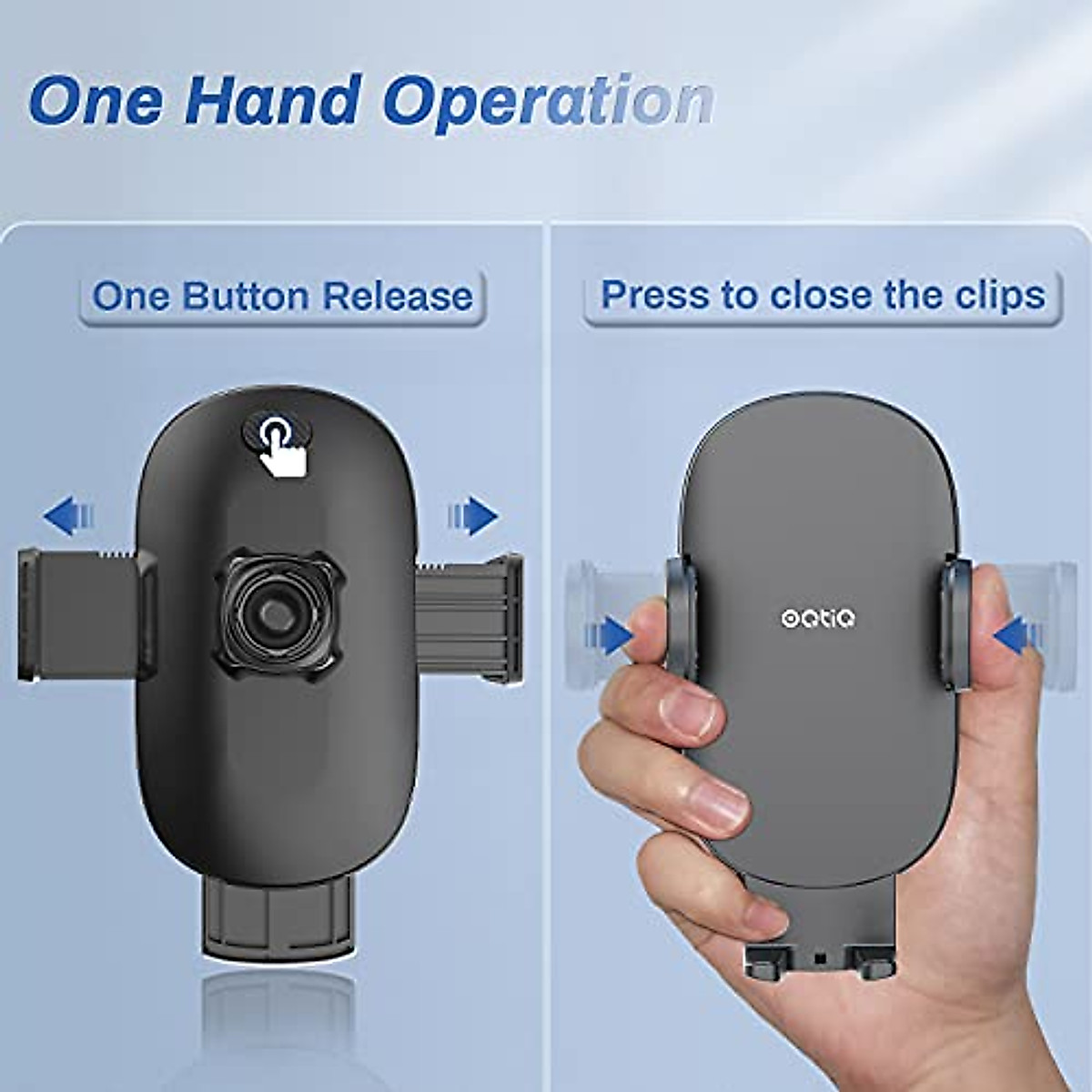 OQTIQ Windshield Phone Mount for Car [Gooseneck 13" Long Arm] Car Phone Holder Mount Dashboard Windshield Strong Suction Cup Cell Phone Holder Car Truck for iPhone 14 13 Pro Max All Mobile Phones