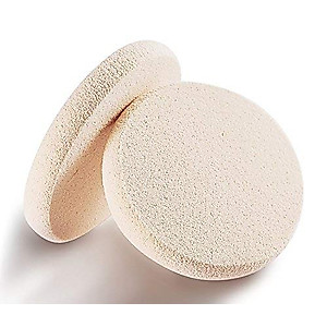 KOOBA 4pcs Round Makeup Sponges Supplement, Beauty Face Primer Compact Powder Puff, Blender Sponge Replacement for Cosmetic Flawless Foundation, Sensitive and All Skin Types