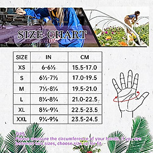 AIGEVTURE Utility Work Gloves Women, Safety Mechanic Working Gloves Touch Screen,Flexible Breathable Yard Work Gloves