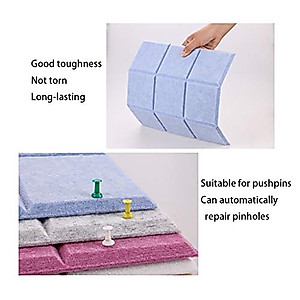 Checkered Felt Board 11.8×11.8 inches, self-Adhesive Photo Wall, Cork Board Wall Sticker, Suitable for Kindergarten Display