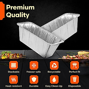 [30-Pack] Blackstone Griddle Compatible Cup Liners, Aluminum Foil Drip Pans for Easy Drain Management of Blackstone Grease Trays. Bulk Package, 5017, Size: 8" x 3 3/4"