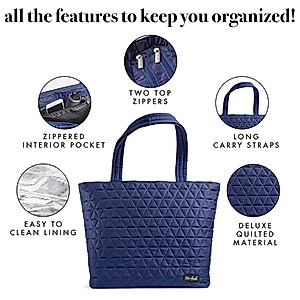 Fit & Fresh Insulated Lunch, Work, School Bag, Travel Purse, Navy