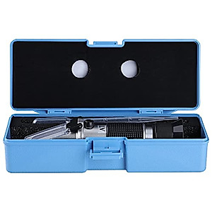 Antifreeze Refractometer 4-in-1 Coolant Tester Refractometer for Checking Freezing Point of Automobile Antifreeze Systems, Anti Freeze Tester Refractometer for Battery Acid, Ethylene Propylene Glycol