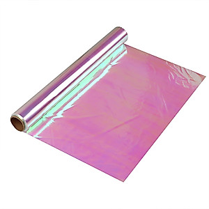 HOEAZGIF Clear Cellophane Wrap Roll 34'' x 131'ft Gift Cellophane Wrap,White Dot Clear Cellophane Wrapping Paper,3 Mil Thick Clear Wrap Cellophane Roll for Basket-Flower-Gift…