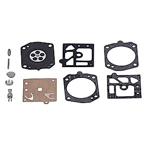 Zerone Carburetor Repair Kit,2Set Carburetor Carb Repair Kit Garden Lawn Mower Rebuild Kit Accessory for Walbro K24‑hda Chainsaw Trimmer Weedeater Leaf Blower