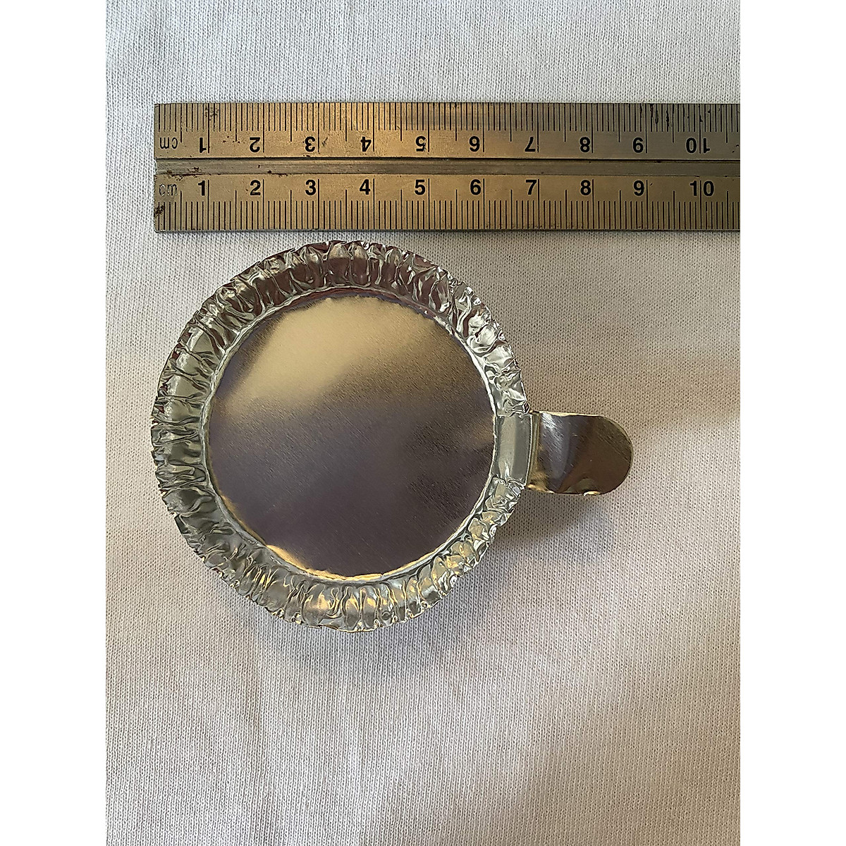 Weighing Boats,W-B57-AL-100, Aluminum, 57mm, Medium, with Handle, Pack of 100