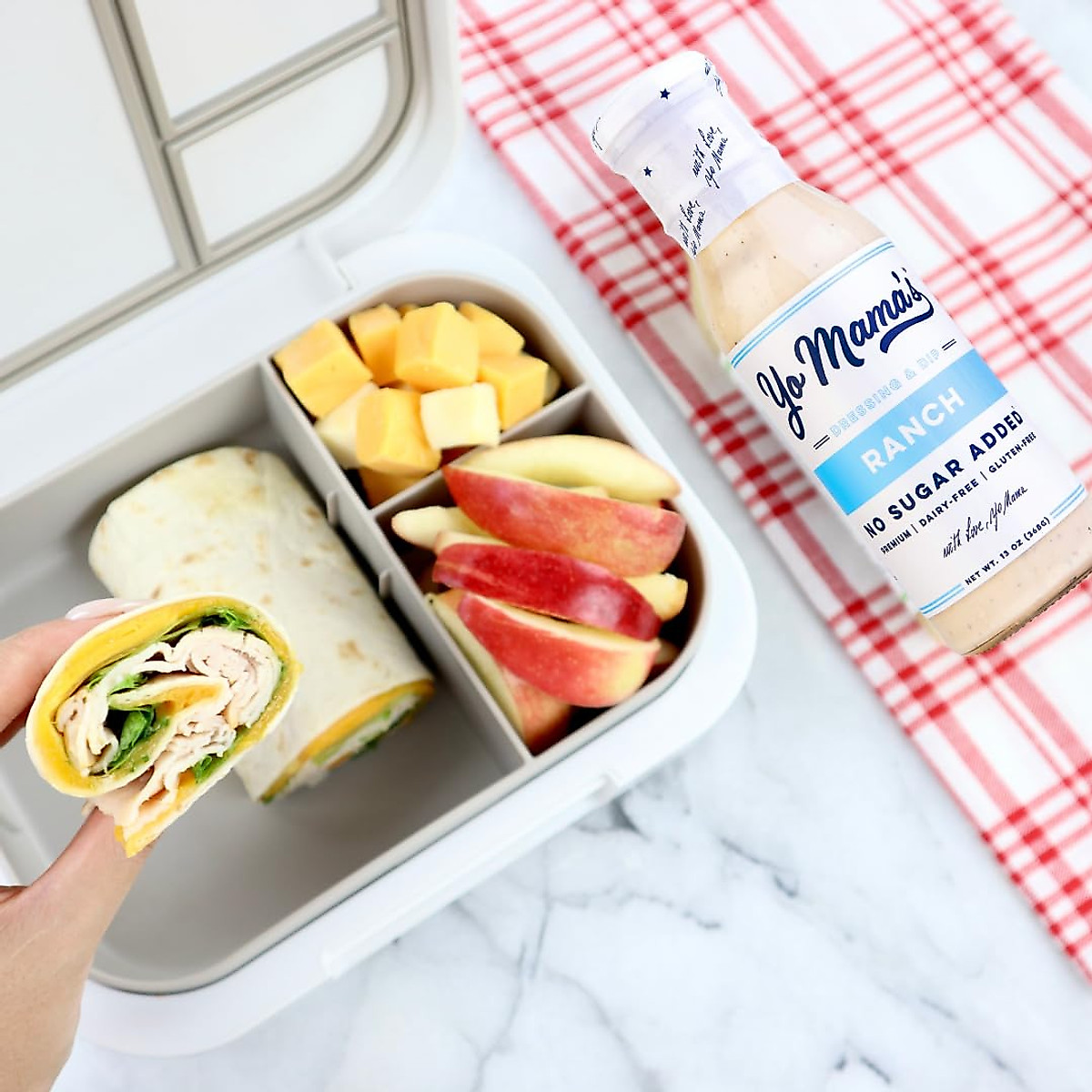 Yo Mama's Foods Keto Ranch Salad Dressing and Dip - Pack of (2) - Dairy Free, Gluten Free, Low Sodium, and All Natural!