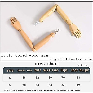 Tailors Dummy Mannequins Mannequin Body Female Tailors Dummy Adjustable with Silver Base with Arms for Clothing Display Dressform Mannequin